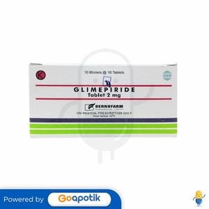 Jual GLIMEPIRIDE BERNOFARM 2 MG BOX 100 TABLET - Kota Bekasi - Apotek ...