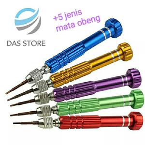 Jual Obeng set 5 in 1 multifungsi obeng handphone obeng reparasi ...