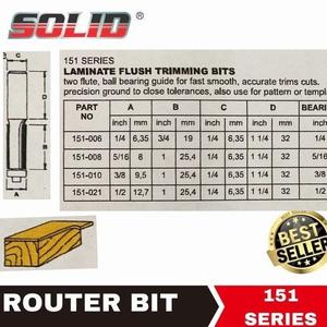 Jual Mata router mata profil 151-010 laminated flush 10mm SOLID New ...