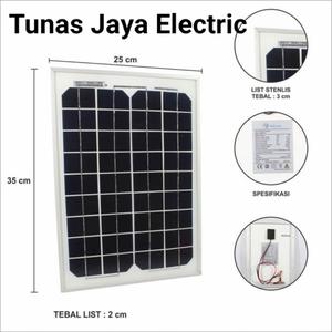 Jual Solar Panel / Panel Surya / Solar Cell 20Wp Mono Inscom - Jakarta ...