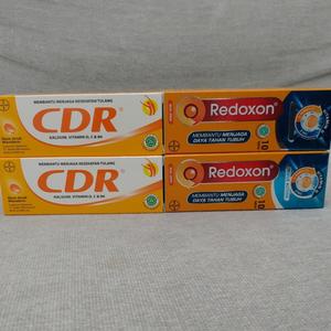 Jual CDR KalsiumRedoxon Vitamin C D dan Zinc isi 10 tablet - Redoxon ...