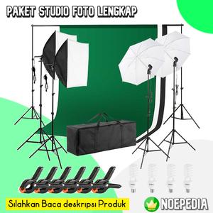 Promo Promo Studio Foto Stand Backdrop Background Greenscreen Lighting ...