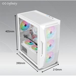 Jual paling dicari infinity poseidon v2 - micro atx case with 3 fan rgb ...