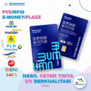 Jual Cetak Custom Print Uv Desain Id Card Bumn Name Tag Pvc Rfid E-Toll - Spot Doff 1S, RFID ...