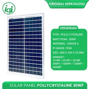 Jual Solar Panel 30W / Solar Cell 30Watt / Panel Surya Gh 30Wp Poly ...