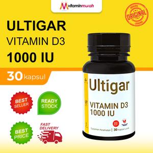 Jual ULTIGAR VITAMIN D3 1000 IU ISI 30 KAPSUL LUNAK SUPLEMEN KESEHATAN - Jakarta Utara - ELINZA ...