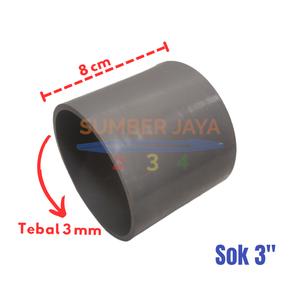 Jual Sok Sambungan Pipa Lurus 3 inch Vinilon / Sock Sambungan Pipa PVC ...