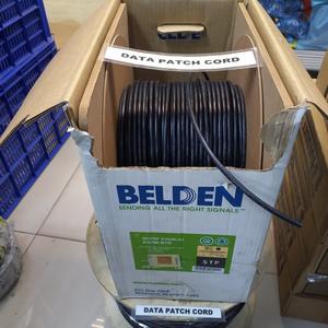 Jual kabel LAN STP CAT 5e OUTDOOR BELDEN tipe 50105F warna HITAM @50 ...