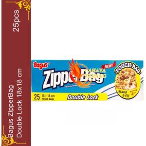 Jual Bagus ZipperBag With Pouch 18 X 18 cm 25's Pouch Bag Double Lock ...