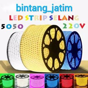 Jual LAMPU LED STRIP SELANG 5050 SMD AC 220V METERAN (PAKET 10M /20M + - Jakarta Barat ...