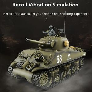 Jual Simulation Smoke Sherman M4A1 Heavy Remote Control Tank 20Mins ...
