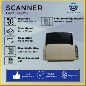 Jual Scanner Fujitsu FI-6110 Bisa Scan Folio F4 Atau Legal Siap Pakai ...
