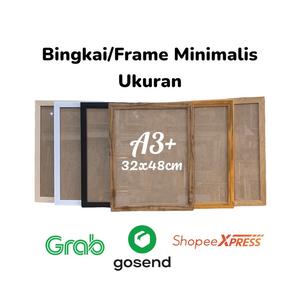 Jual BINGKAI FOTO A3+ 32x48cm/ PURA A3+/ FRAME FOTO A3+ MINIMALIS PUTIH ...