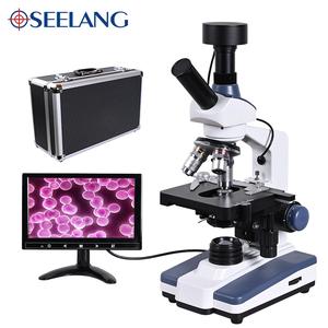 Jual black background HD Digital biological Lab Microscope led light ...