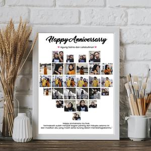 Jual CETAK FOTO DAN FRAME KADO ULANG TAHUN/ANNYVERSARY/PERNIKAHAN ...