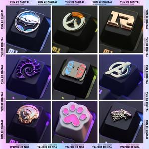 Jual Alloy Metal Artisan Custom Anime Keycaps Oem Keycap Set R4 Height ...