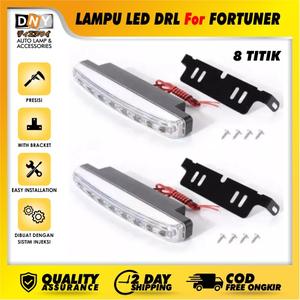 Jual LAMPU LED DRL FORTUNER / DAY TIME RUNNING LIGHT DRL FORTUNER 8 ...