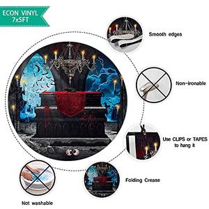 Promo Allenjoy 7x5ft Horror Halloween Vampire Crypt Backdrop Moonlight ...