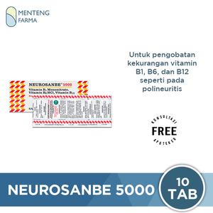 Jual Neurosanbe 5000 10 Tablet - Vitamin B Kompleks Neurotropik ...