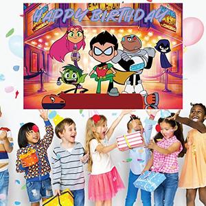 Promo Teen Titans Backdrop,Teen Titans Themes Party Background Photo ...