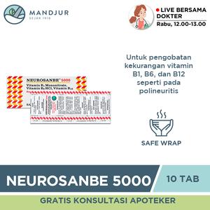 Jual Neurosanbe 5000 10 Tablet - Vitamin B Kompleks Neurotropik ...
