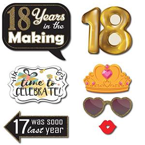 Promo 18th Birthday Photo Booth Props - 41-pc Photobooth Kit Cicil 0% ...
