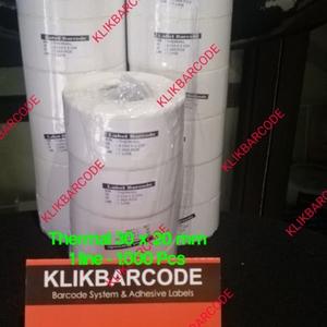 Jual MURAH Stiker Kertas Label Barcode Thermal ukuran 30x20mm 1000 ...