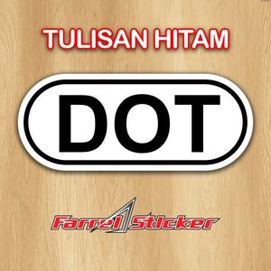 Jual STIKER DOT STICKER HELM DOT 4CM - Tulisan Hitam - Tulisan Putih ...