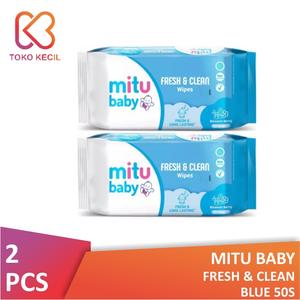Jual Mitu Baby Wipes Fresh & Clean Blue 50s (Isi 2 Pcs) - Jakarta Pusat ...