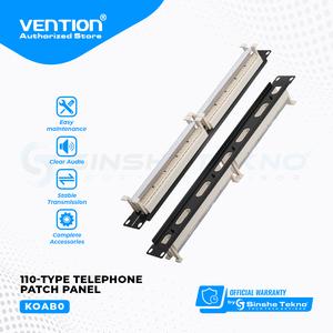 Jual Vention Telephone Patch Panel Telepon Rackmount RJ11 - KOA ...