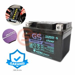 Jual Accu Kering GS Astra GTZ4V 12V 3Ah MF Aki Motor FU Beat Vario ...