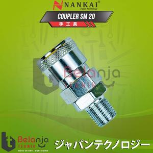 Jual Nankai Quick Coupler SM 20 Sambungan Selang Kompresor Cuk Kopler ...