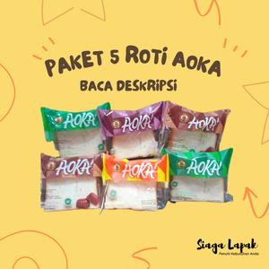 Promo Paket 5 Roti Aoka All Varian Mix Rasa 65gr - Kota Malang - Siaga ...