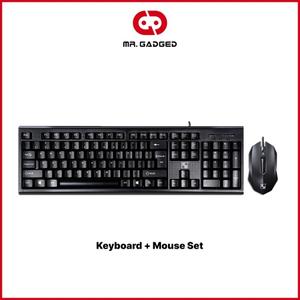 Jual Mister GadgeD - Keyboard Mouse Set KM-1 Kabel USB 1.5m Hitam ...
