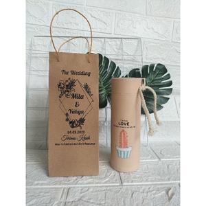 Jual Paper Bag botol minum Custom Desain Sendiri / Paperbag Botol ...