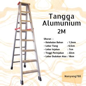Jual TANGGA 2 METER TANGGA LIPAT TANGGA ALUMINIUM ORIGINAL 2M TANGGA ...
