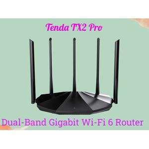 Promo Tenda TX2 Pro Dual-Band Gigabit Wi-Fi 6 Router TX2PRO TX-2 PRO TX2 PRO Cicil 0% 3x ...