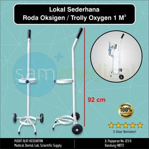Jual Lokal Sederhana Roda Tabung Oksigen / Trolly Oxygen 1 M3 - Kota ...