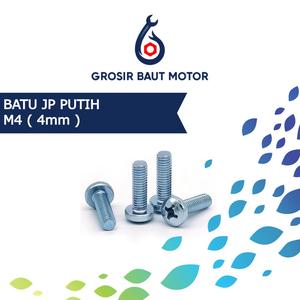 Jual Baut JP Kepala Bulat M 4 X 25 Kunci Obeng Plus Pan Head Bolt ...
