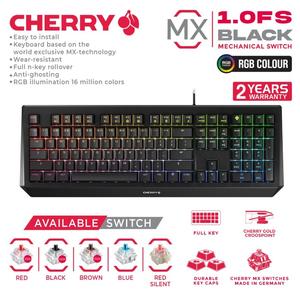 Promo CHERRY MX Mechanical Gaming Keyboard Full Size - MX 1.0 FS RGB ...