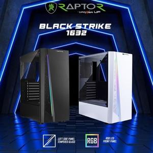 Jual Gaming Case RAPTOR Black Strike 1632 - LED RGB Light - Tempered ...