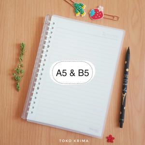Jual Binder Transparan A5 & B5 / Notebook Spiral A5 & B5 Wengu - B5 ...