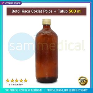 Jual Botol Kaca Coklat Polos + Tutup 500ml - Kota Bandung ...