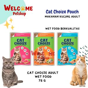 Jual Cat Choize 75g Pouch Wet Food Makanan Kucing Pakan Basah Cat Adult ...
