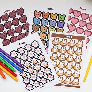 Jual [LBS] Sticker Hiasan Lucu Kartun BUJO Scrapbook - Paws - Kab ...
