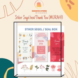 Jual TERMURAH! Stiker Segel Box / Kartu Ucapan / Stiker Ucapan / Card ...