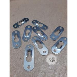 Jual 100pcs + sekrup plat gantungan pigura, bracket floating shelves ...