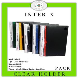 Jual Inter X Clear Holder Folio Isi 100 Lembar + Cover Box Tebal ...