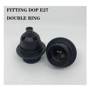 Jual FITTING JERMAN DOP E27 DOUBLE RING / FITTING LAMPU GANTUNG E27 ...