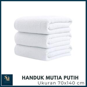 Jual SM HANDUK HOTEL MUTIA PUTIH EMBOSS JUMBO UKURAN 70×135 CM ...